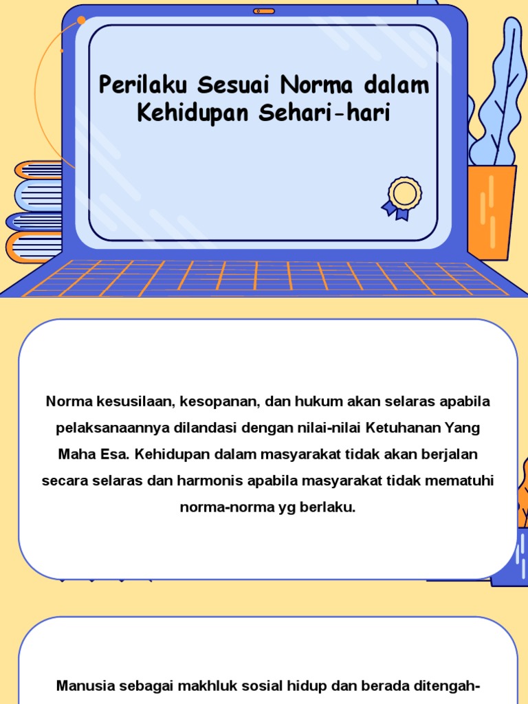 Perilaku Sesuai Norma Dalam Kehidupan Sehari-Hari | PDF