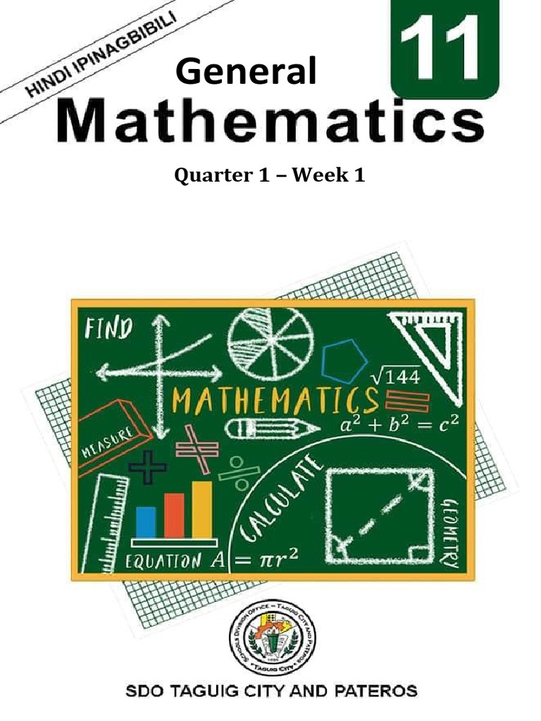 General: Quarter 1 - Week 1 | PDF | Function (Mathematics) | Learning