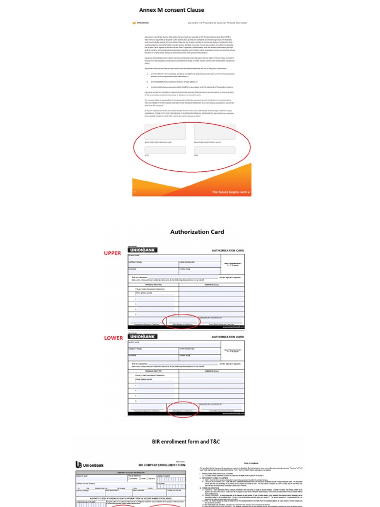 Unionbank Signatory Guide | PDF