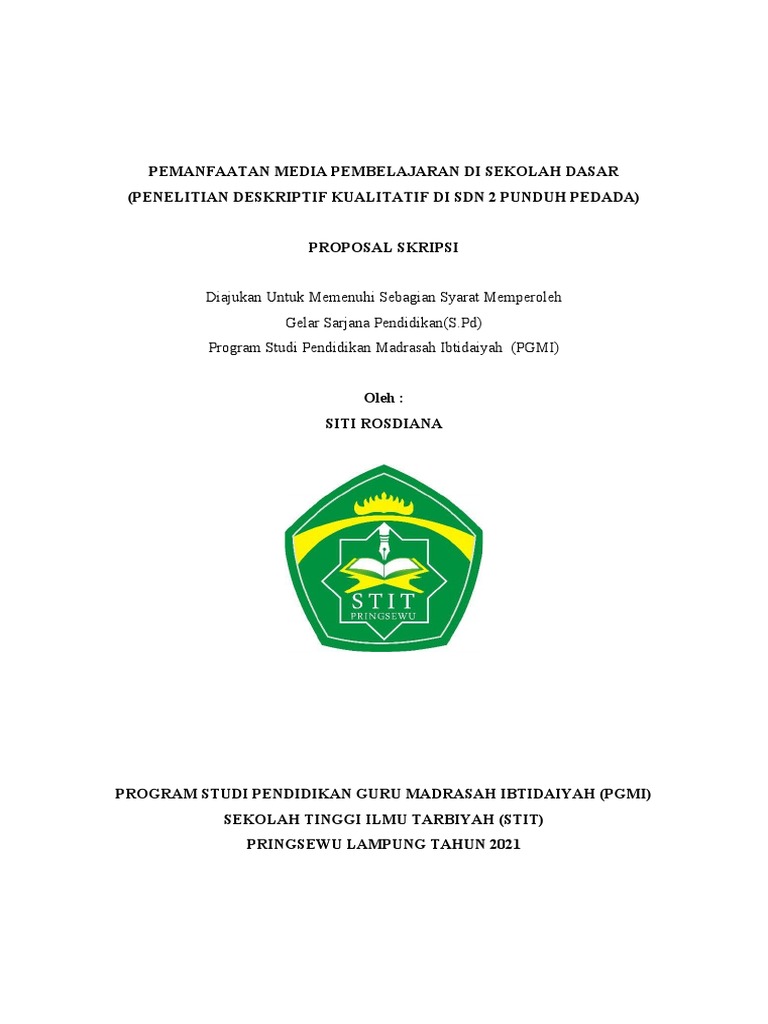 Proposal SRD | PDF | Karier & Perkembangan