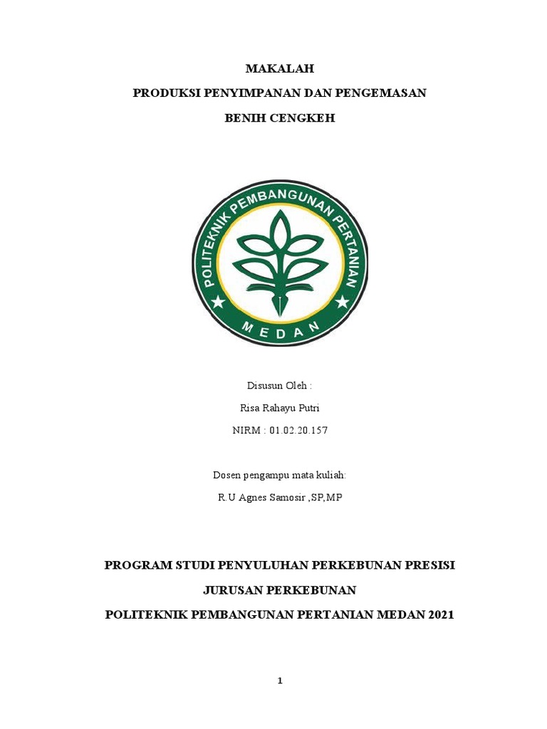 Makalah Benih Cengkeh - Risa Rahayu Putri | PDF