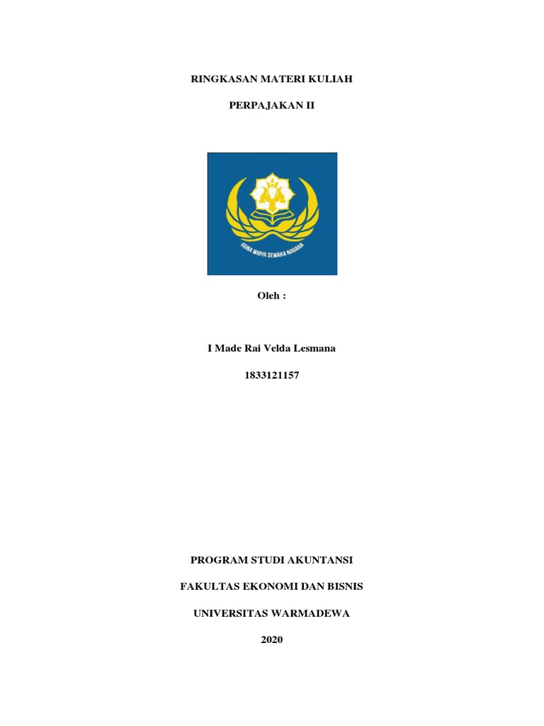 RMK 14 Perpajakan Ii | PDF
