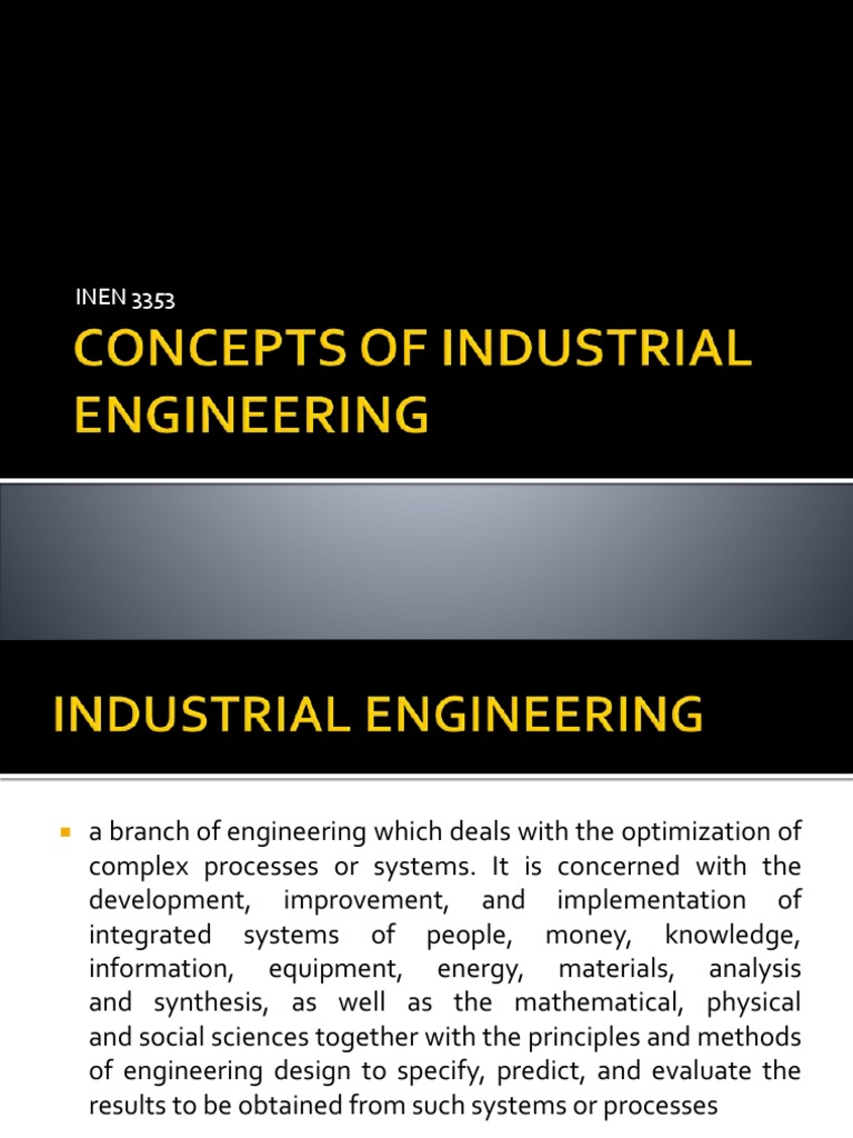 Industrial Engineering Fundamentals | PDF | Engineering | Science