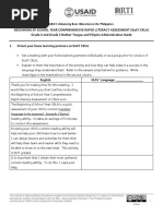 Crla Grade 3 Reading Materials English | PDF