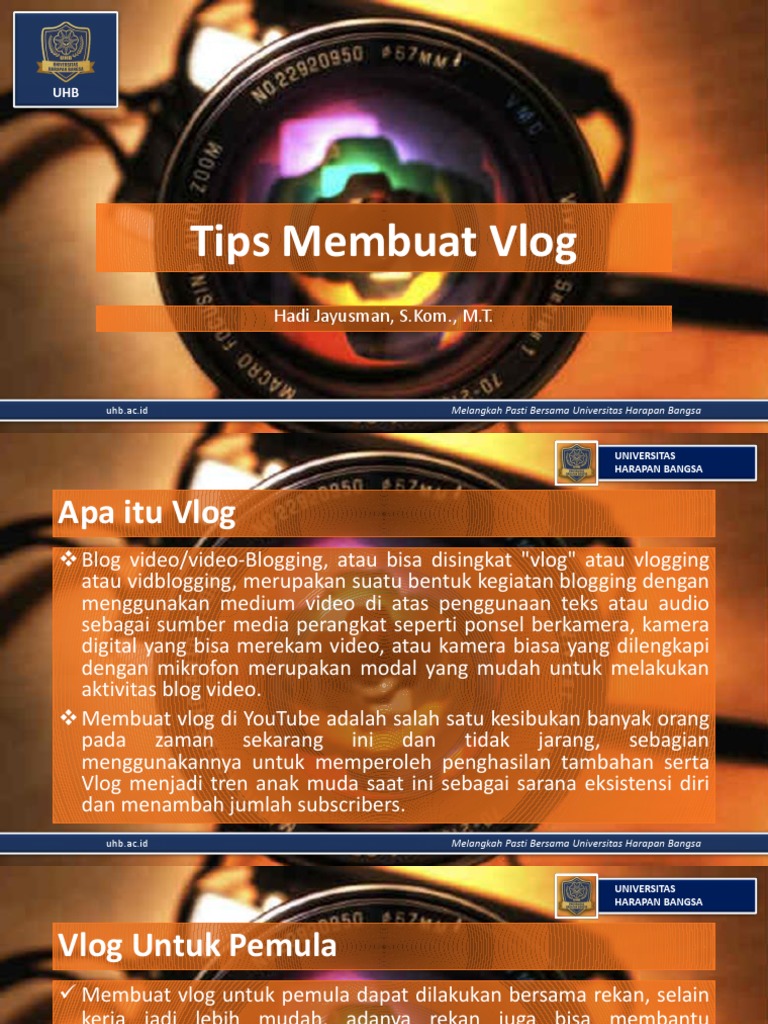 Tips Membuat Vlog | PDF