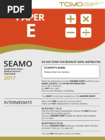 Seamo Past Paper B 2019 | PDF | Area | Geometry