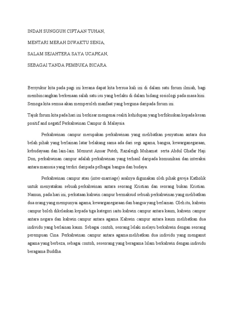 Skrip Moderator Forum Moral | PDF