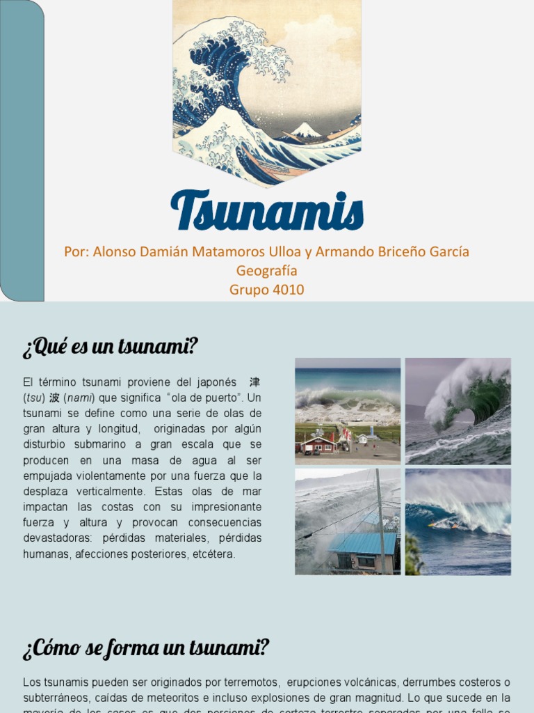 Guía Completa sobre Tsunamis | PDF | Tsunami | Ciencias de la Tierra