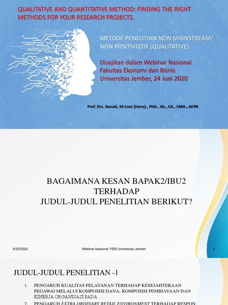 1 Qualitative Research (Basuki) | PDF