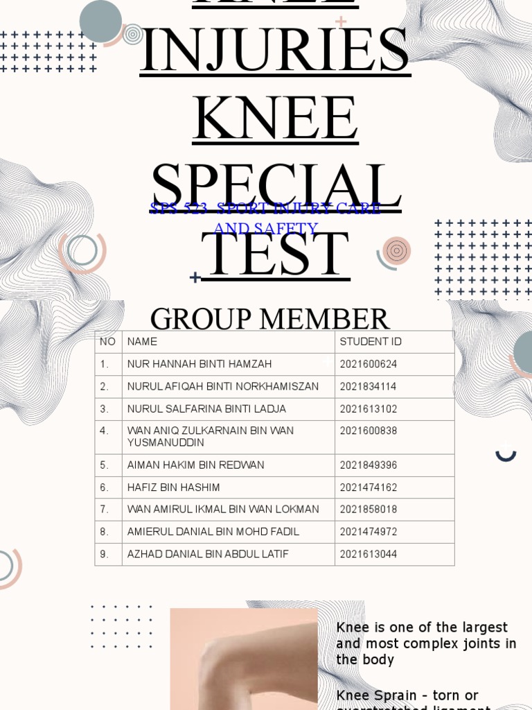 Knee Special Test | PDF | Knee | Limbs (Anatomy)