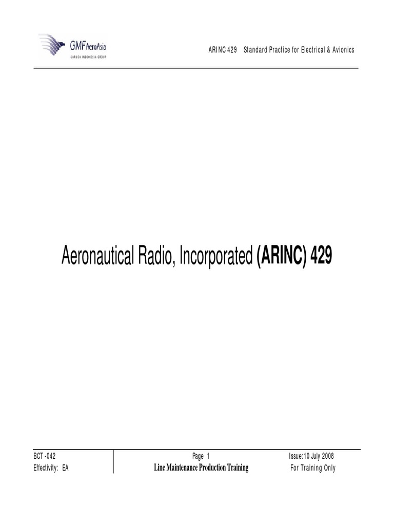 ARINC 429 Landscape | PDF | Binary Coded Decimal | Bit