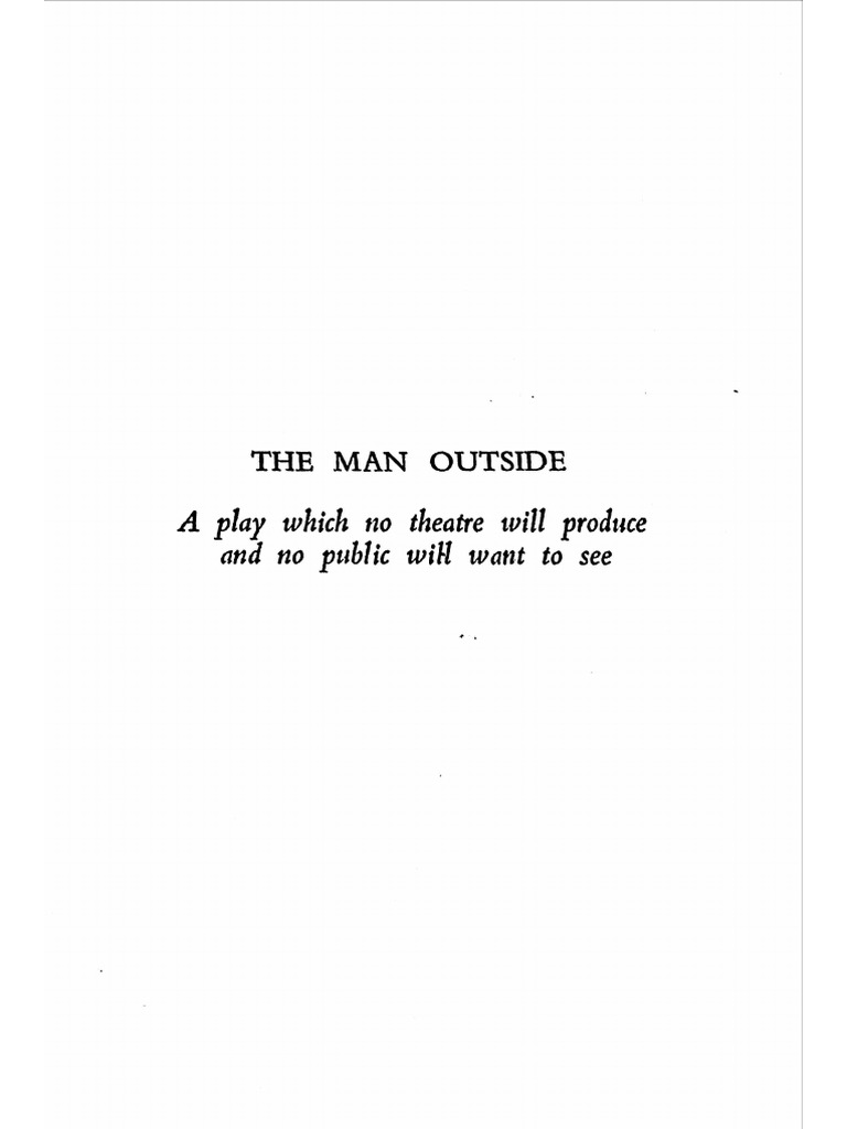 The Man Outside | PDF