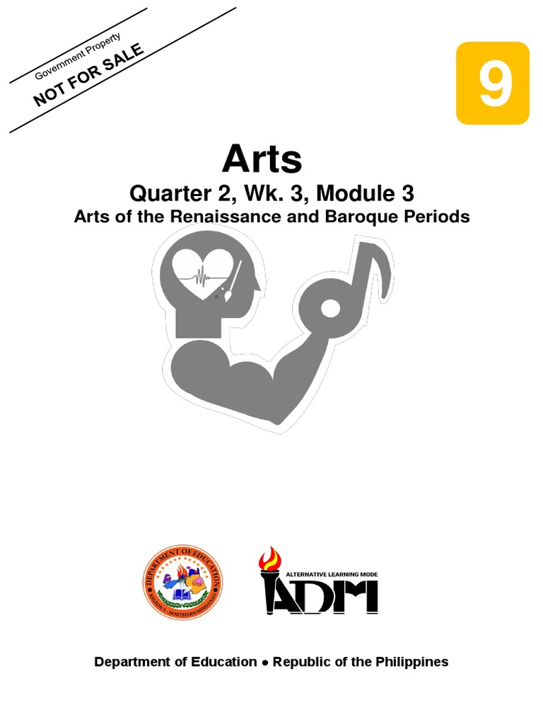 Quarter 2, Wk. 3, Module 3: Arts of The Renaissance and Baroque Periods ...