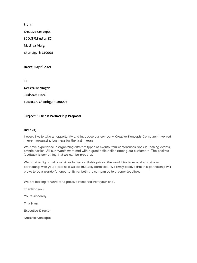 Letter of Introduction | PDF