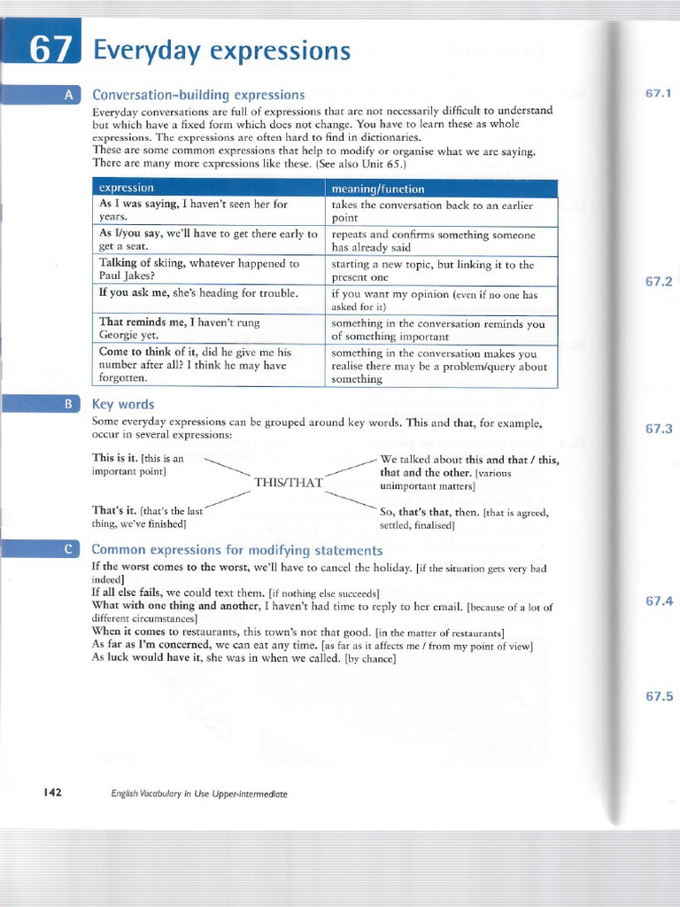 English Vocabulary in Use - Everyday Expressions | PDF