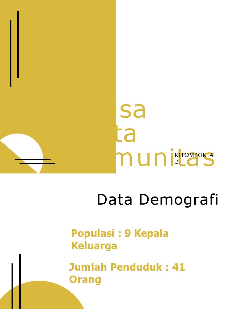 Analisa Data Komunitas | PDF