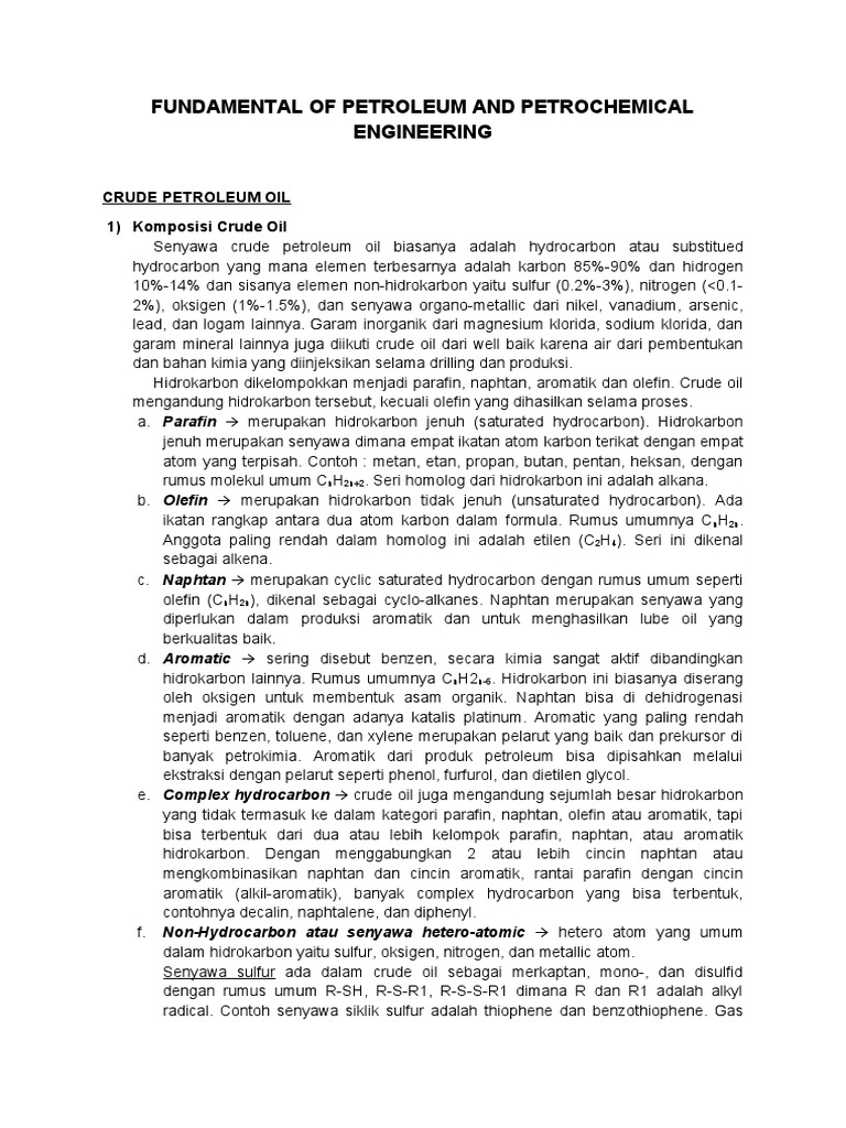 Fundamental of Petroleum and Petrochemical Engineering | PDF