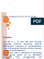 Basic Personality Inventory (BPI) : by Douglas N. Jackson, PH.D | PDF ...