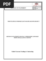 HVAC Duct Light Test Method Statement | PDF | Duct (Flow) | Equipment