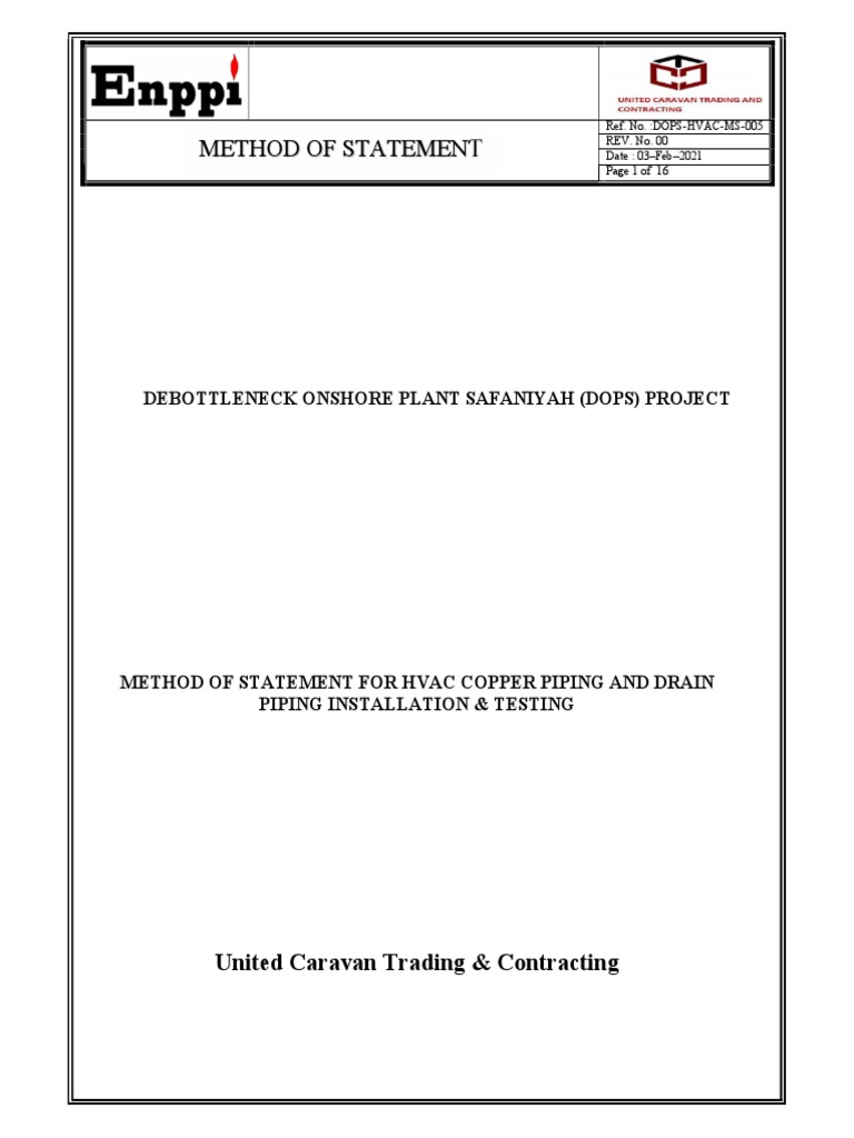HVAC Copper Piping Installation Method | PDF | Pipe (Fluid Conveyance ...