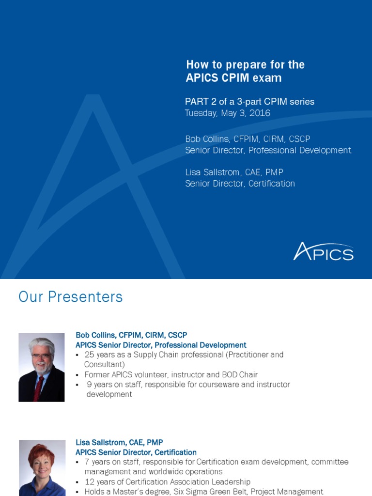 How To Prepare For CPIM | PDF | Test (Assessment) | Supply Chain Management