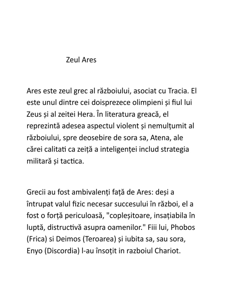 Zeul Ares | PDF