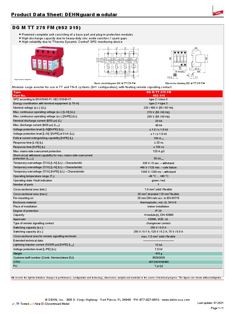 Product Data Sheet: Dehnguard Modular DG M TT 275 FM (952 315) | PDF | Physical Quantities ...