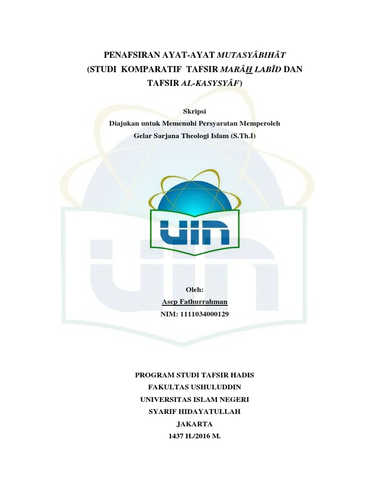 ASEP FATHURRAHMAN - Maroh Labid Dan Kasyaf | PDF | Agama & Spiritualitas