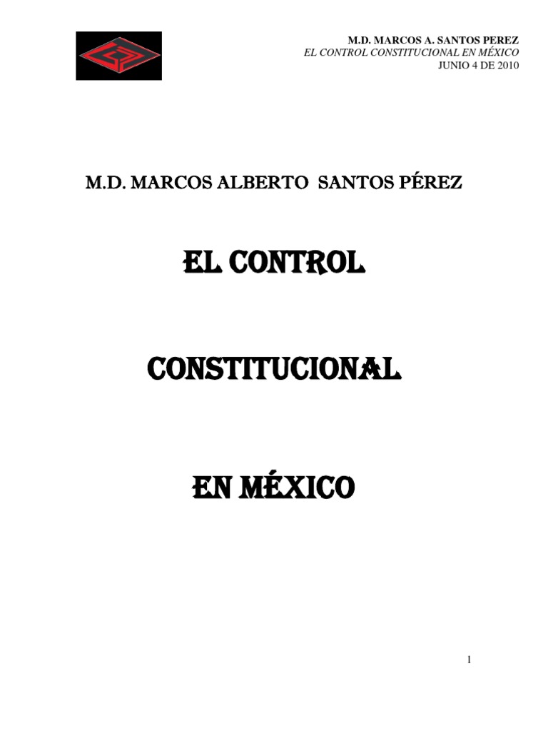 El Control Constitucional en Mexico | PDF | Constitución | México