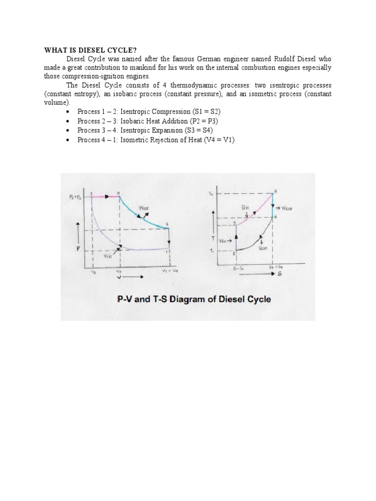 What Is Diesel Cycle? | PDF