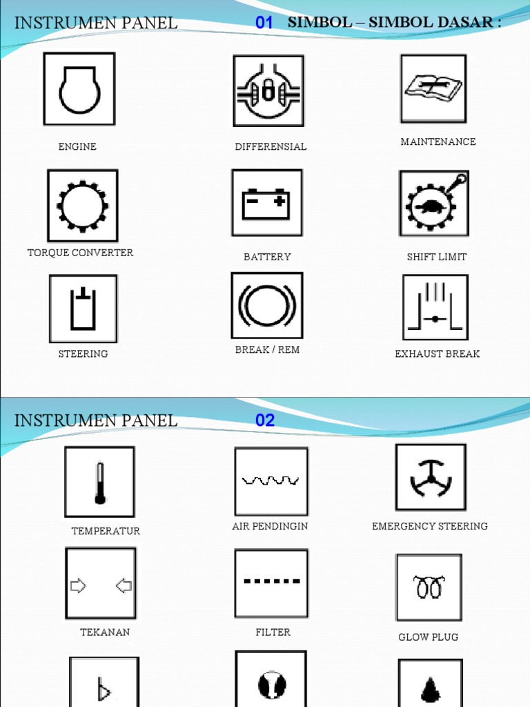 Simbol Dasar Instrumen Panel HD 785-7 | PDF | Technology & Engineering
