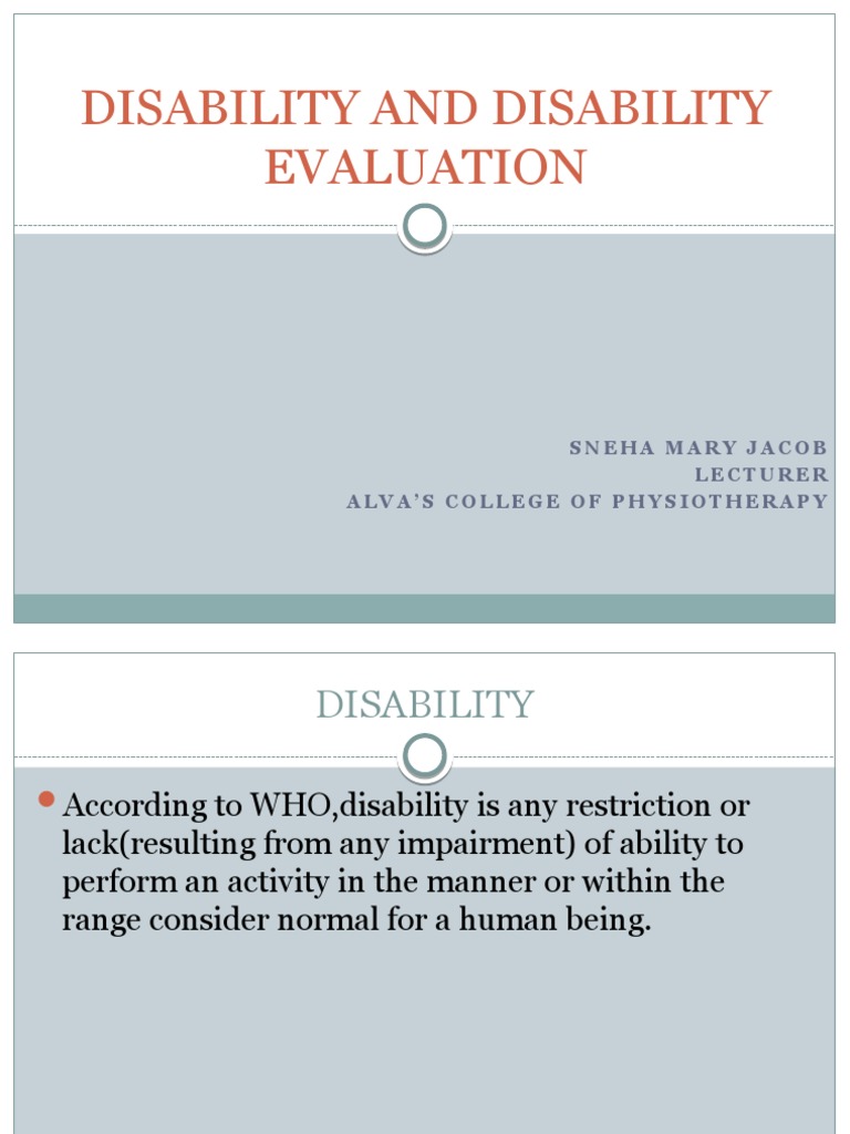 Disability Evaluation Guidelines 2024 | PDF | Disability | Intellectual ...