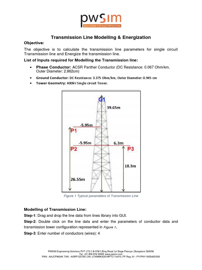 Line Modelling and Energization | PDF | Transmission Line | Electrical ...
