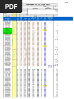 Free Pump Design Spreadsheet | PDF | Pump | Spreadsheet