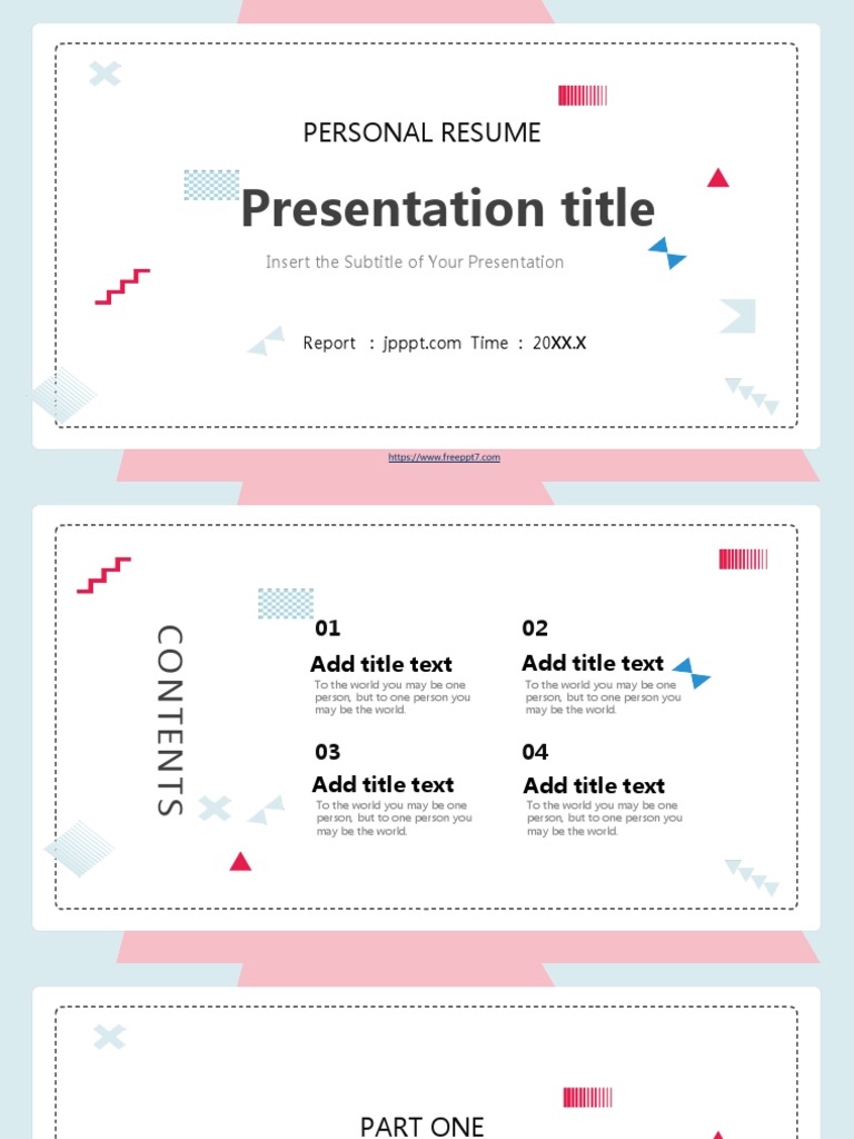 Blue Pink Business PowerPoint Templates | PDF | Computing | Software