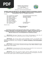 Barangay Organizational Chart 2021 | PDF