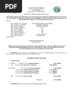 BARANGAY RESOLUTION Reprogramming | PDF | Government