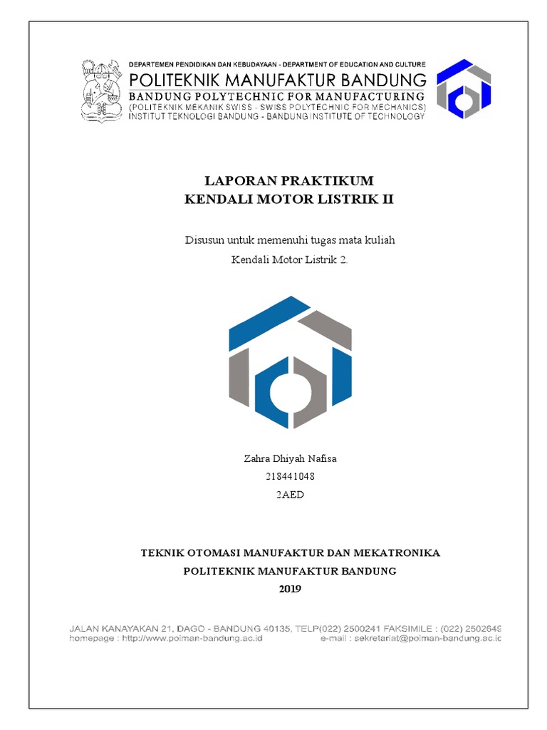 Laporan Praktikum Kendali Motor Listrik Ii | PDF | Sains & Matematika ...