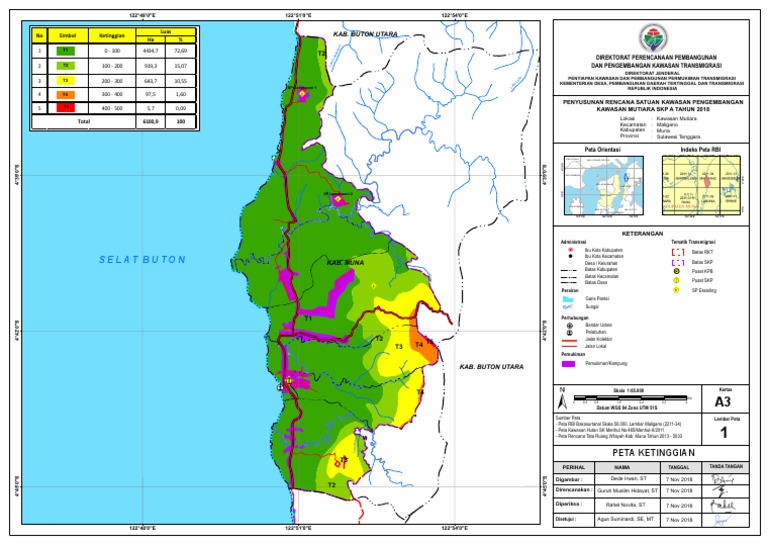 Peta Ketinggian | PDF