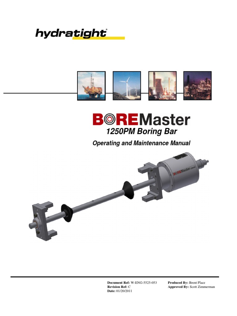 1250PM Boring Bar Manual | PDF | Drill | Screw