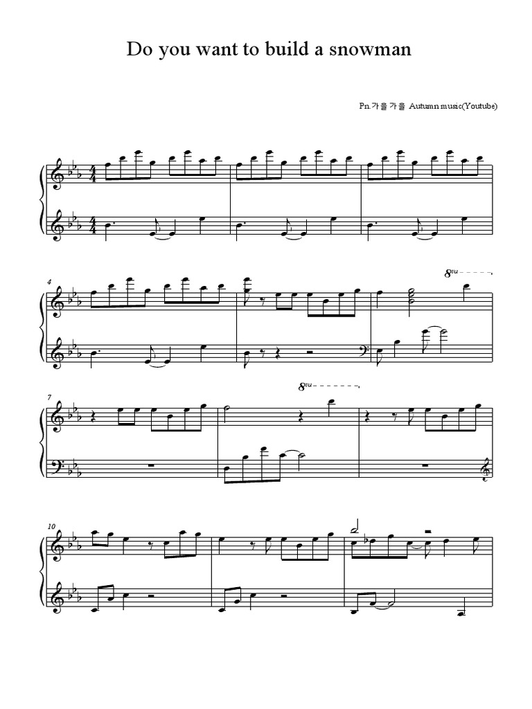 Do You Want To Build A Snowman | PDF