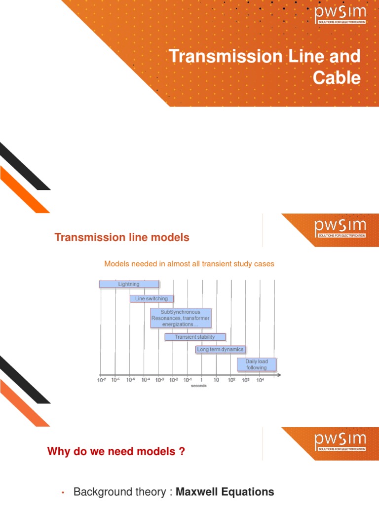 Line and Cable Modelling | PDF | Transmission Line | Electric Power ...