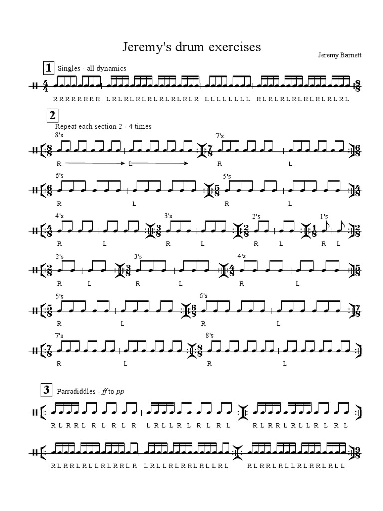 Jeremy Barnett | PDF | Musical Compositions | Musical Notation
