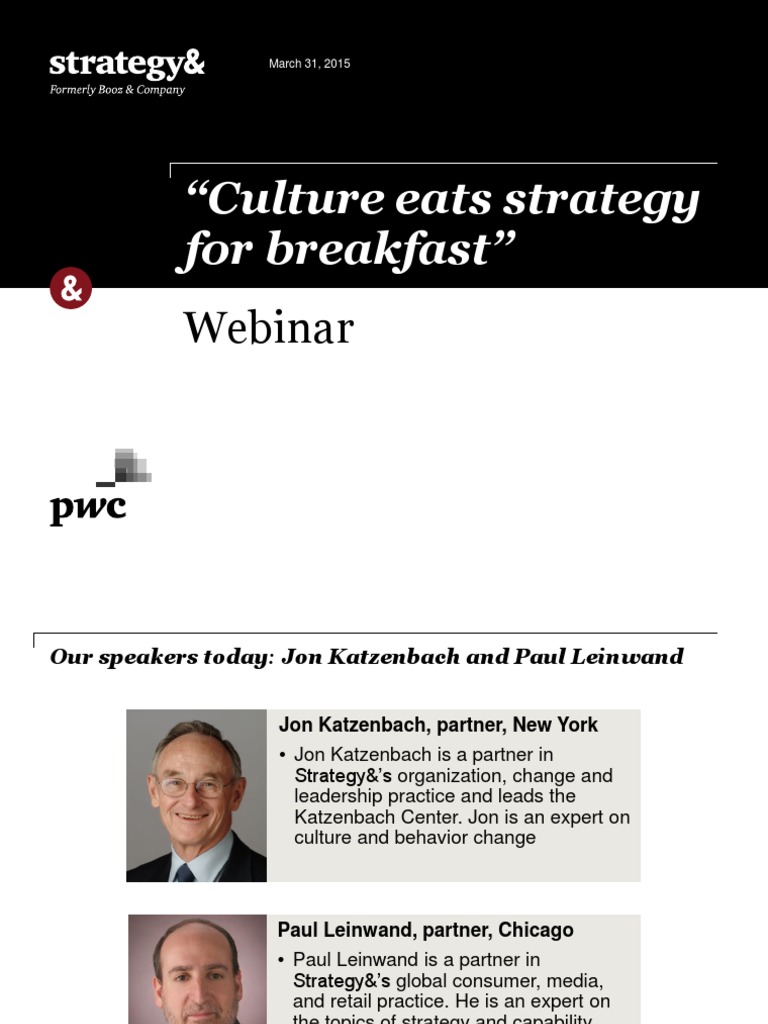 Culture's Role in Strategy Success | PDF