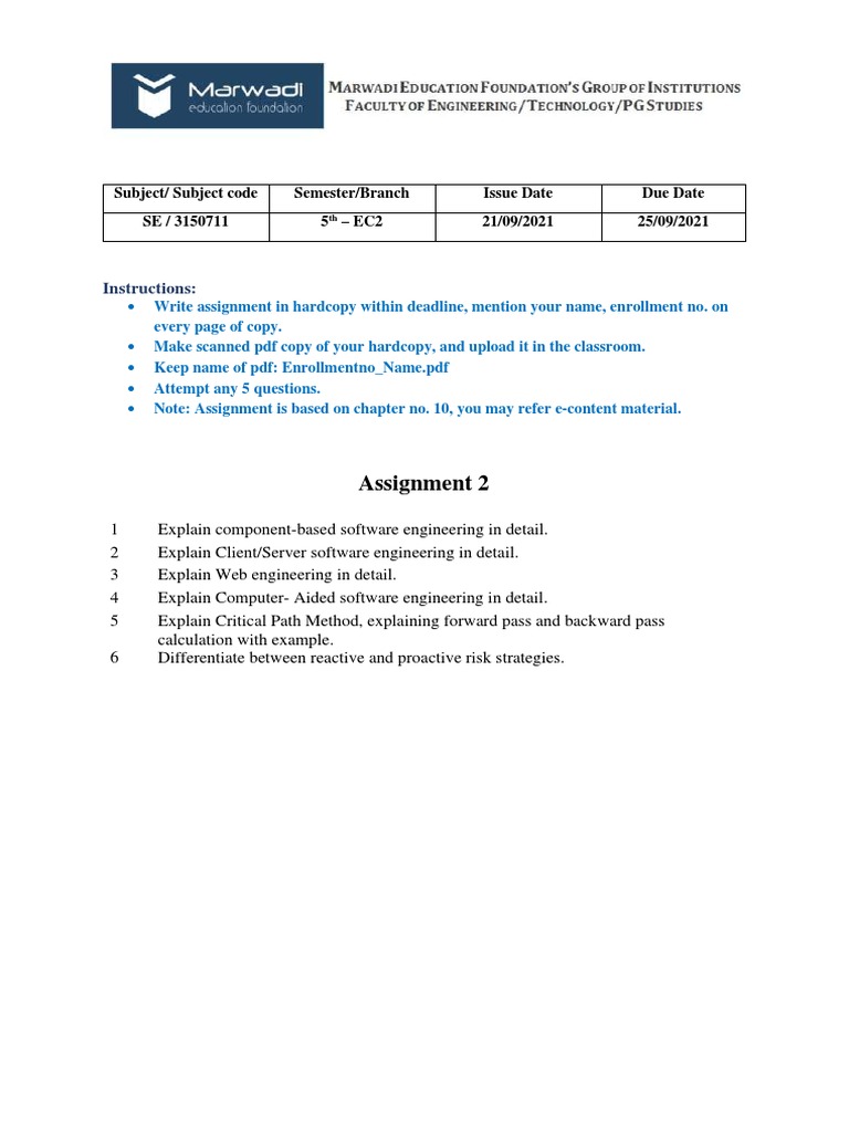 Assignment 2: Instructions | PDF | Career & Growth