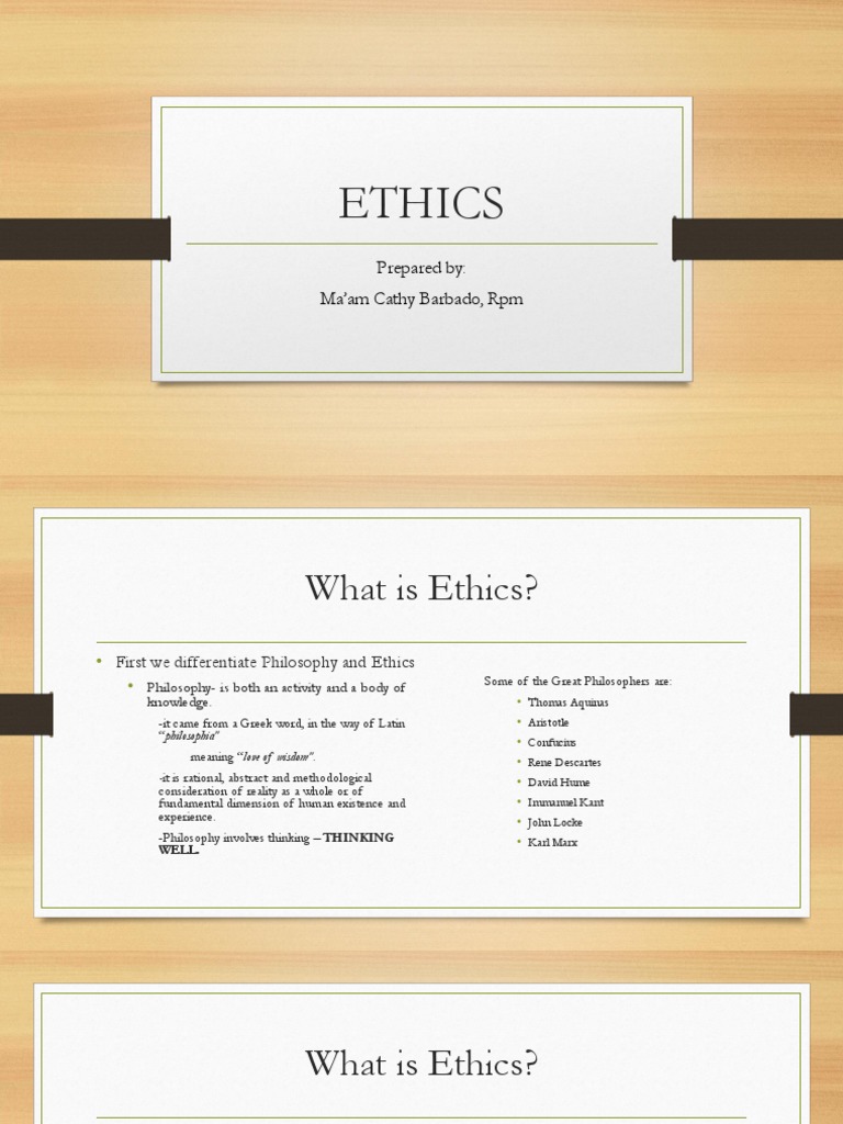 Ethics - Discussion 1 (Week 1 and 2) | PDF | Morality | Philosophical ...