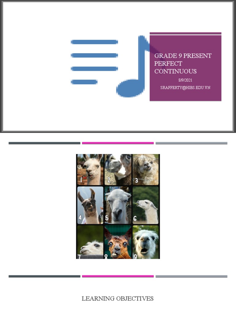 Grade 9 Present Perfect Continuous | PDF | Career & Growth | Language ...