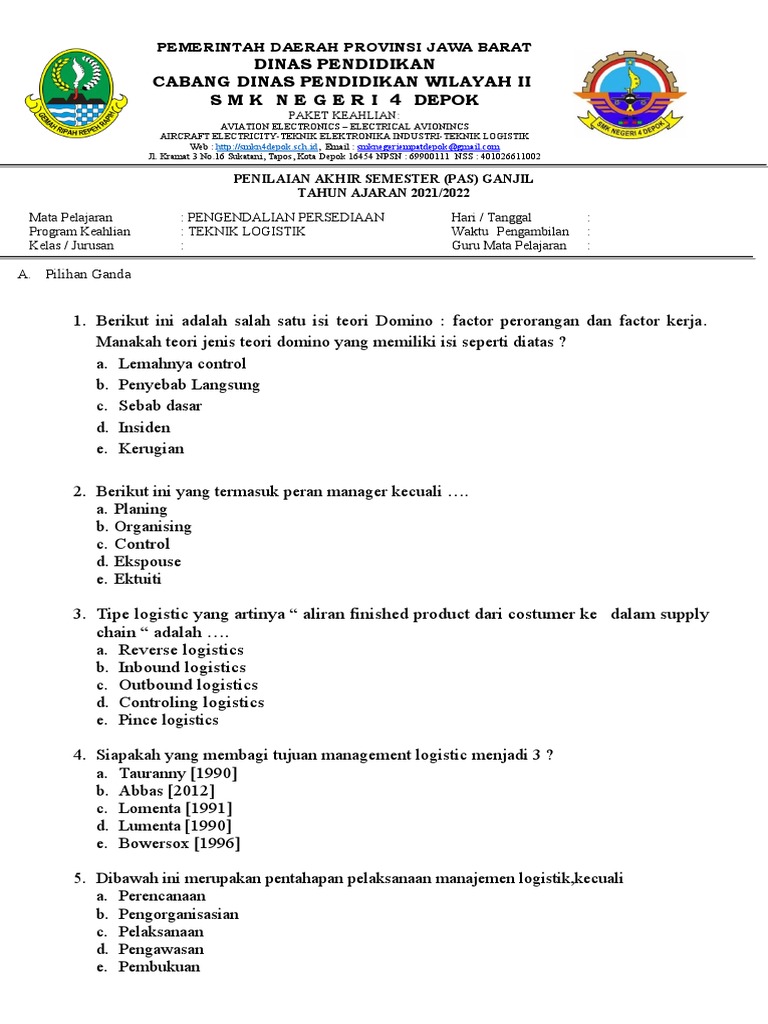 Format Soal PP | PDF
