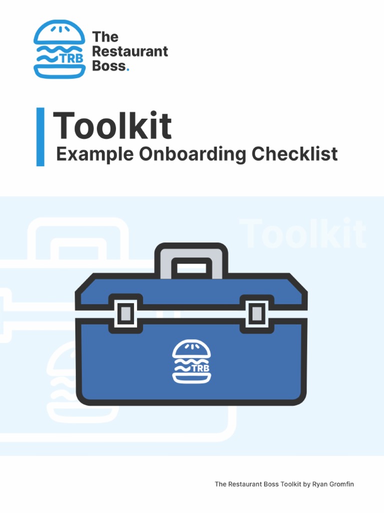The Restaurant Boss Toolkit Example Onboarding Checklist | PDF | Business