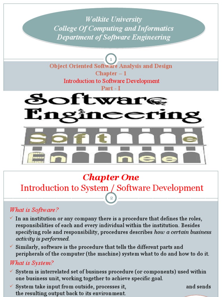 Wolkite University College of Computing and Informatics Department of Software Engineering | PDF ...